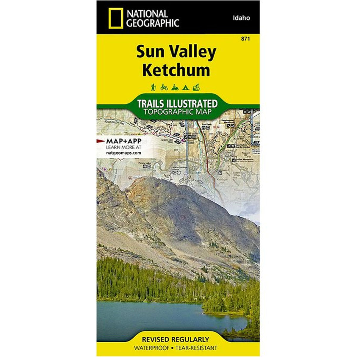 National Geographic Sun Valley Ketchum Map