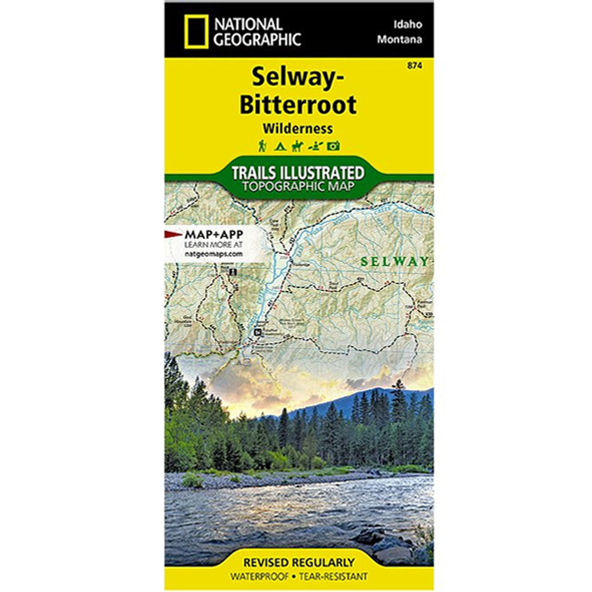 National Geographic Selway Bitterroot Map